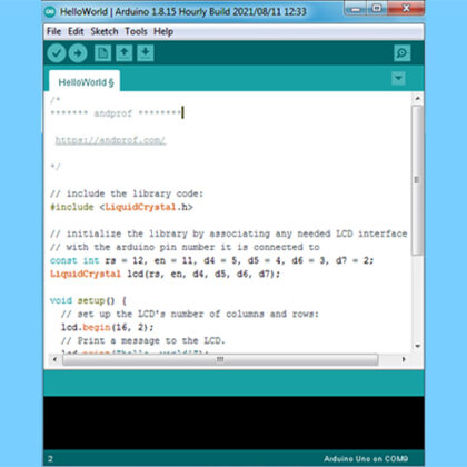 What is Arduino software (IDE), and how use it? - AndProf